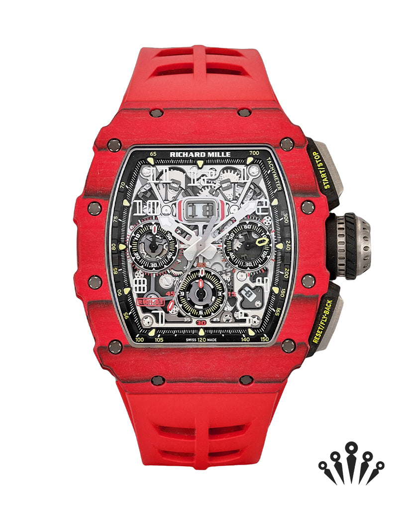 Richard Mille RM011-03 Red NTPT 2018 RM011 Skeleton Dial