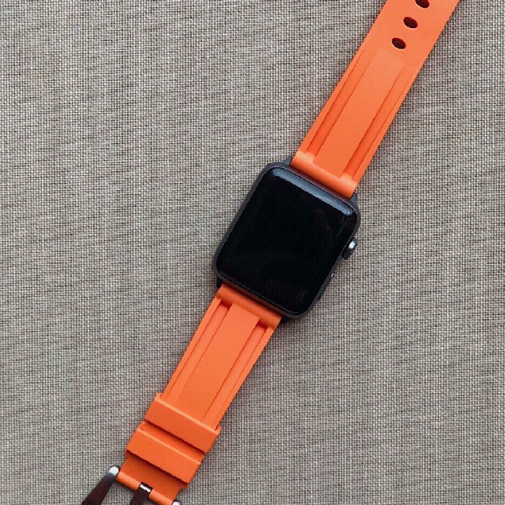 Tempomat - Orange Rubber Strap - iwatch- – Pride & Pinion